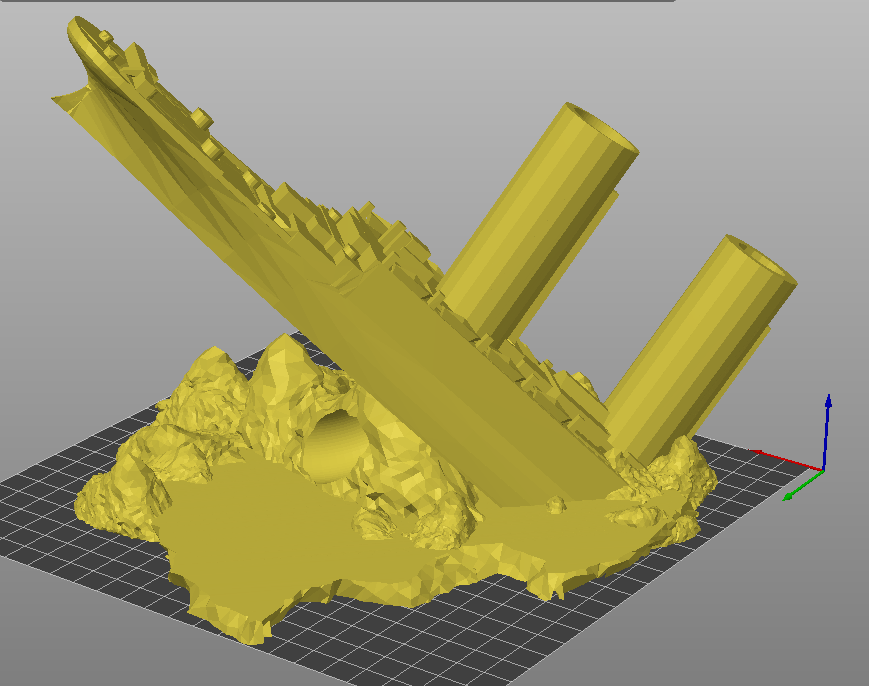 Sinking Titanic Dice Tower by Carter Ridgway | Download free STL model | Printables.com