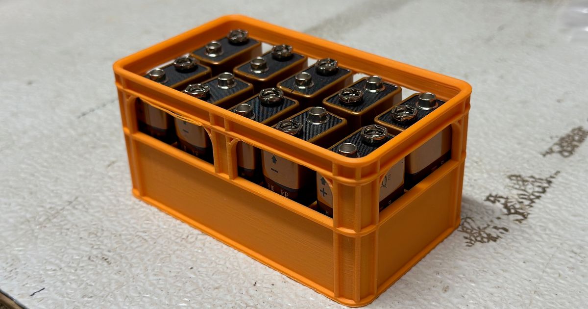 Battery Crate - 9v - 10spot by Lex | Download free STL model ...