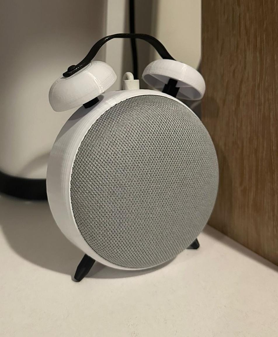 Retro Alarm Clock Stand for the Google Home Mini - No Text by Ciprian ...