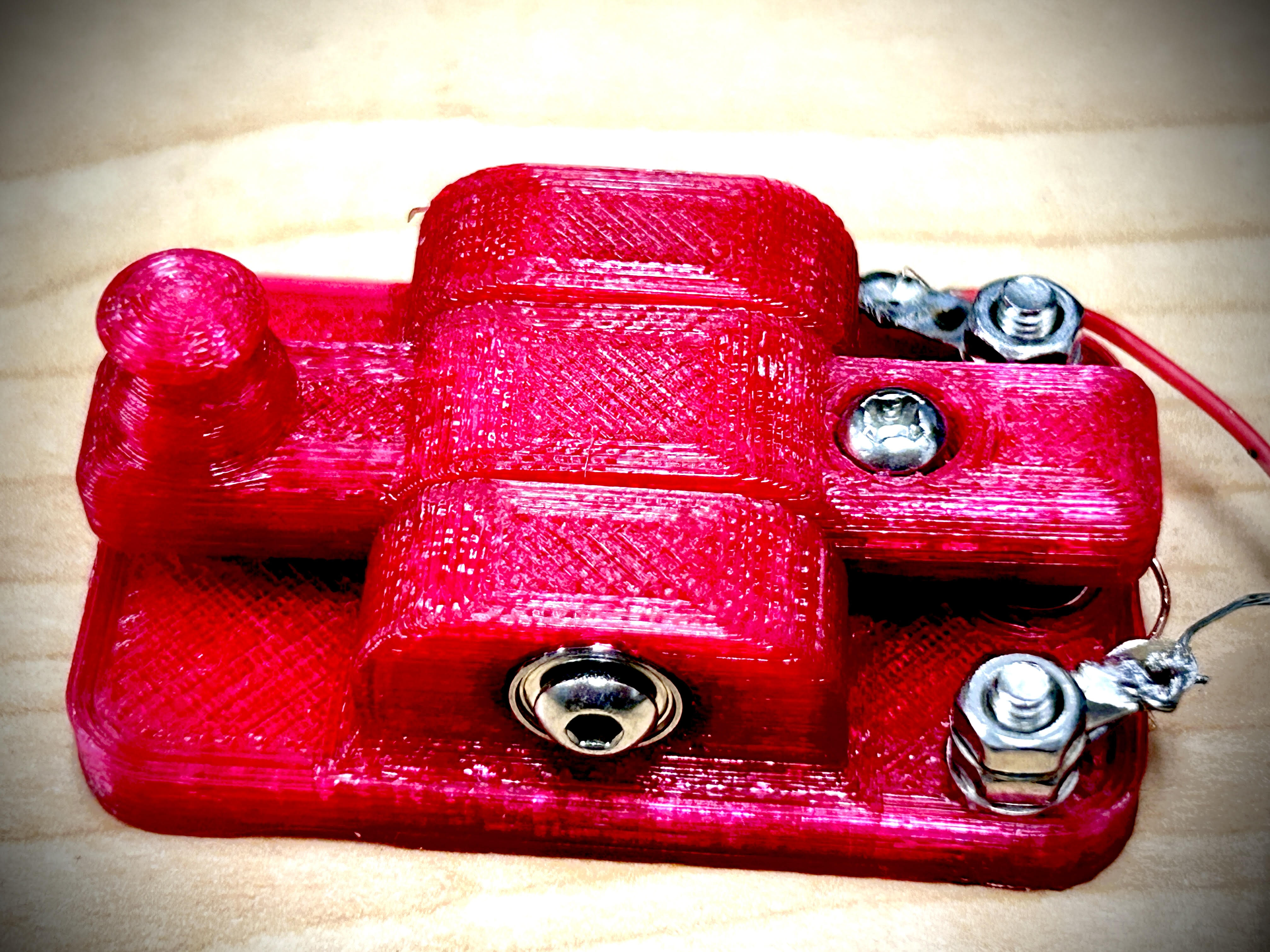 mini-SK: A tiny Morse Straight Key with ZZ bearings and MAGNET return ...