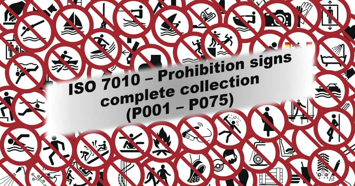 ISO 7010 - Prohibition Signs da Drunken Monkey | Scarica il modello STL ...