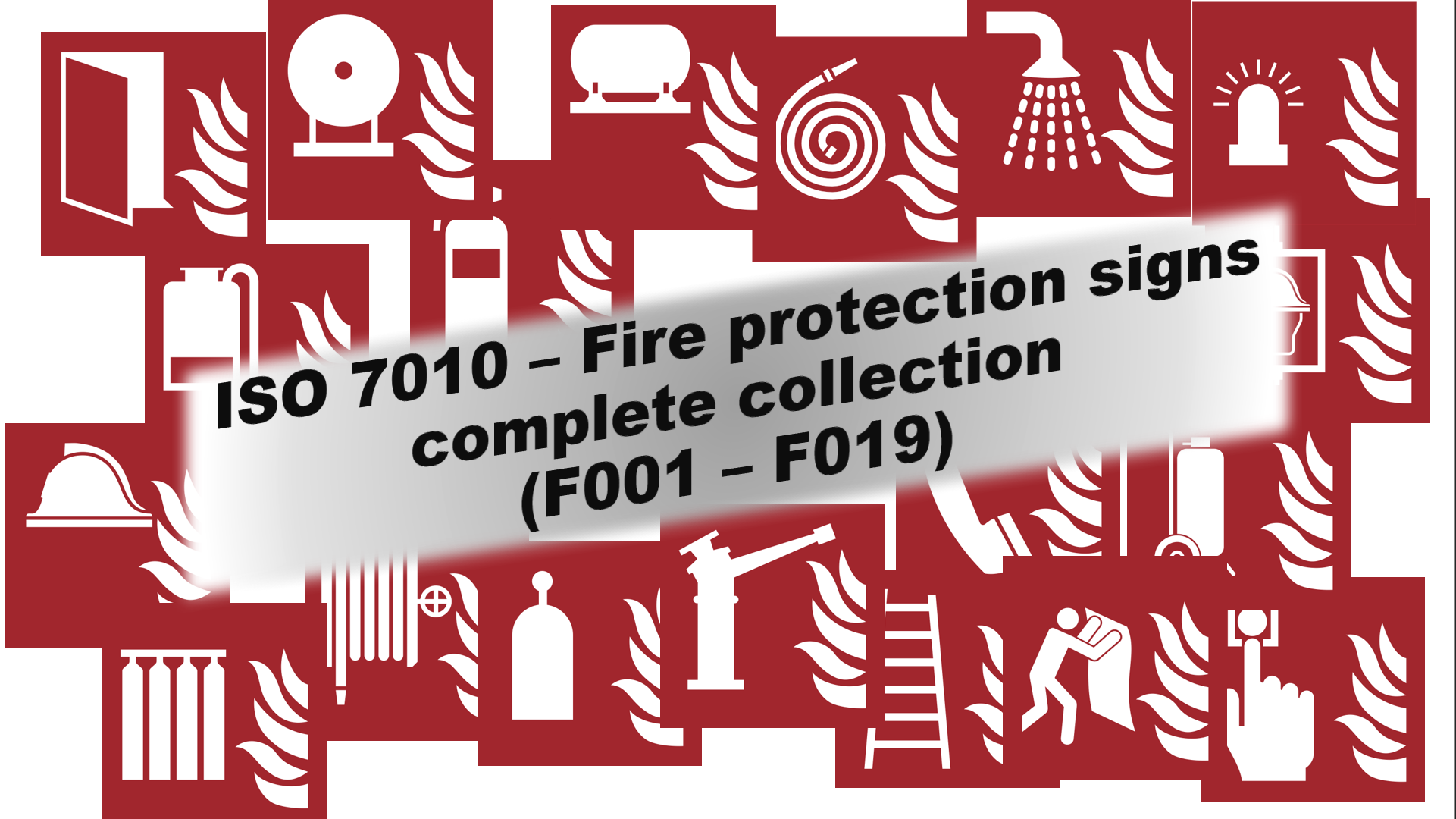 ISO 7010 - Fire protection Signs by Drunken Monkey | Download free STL ...