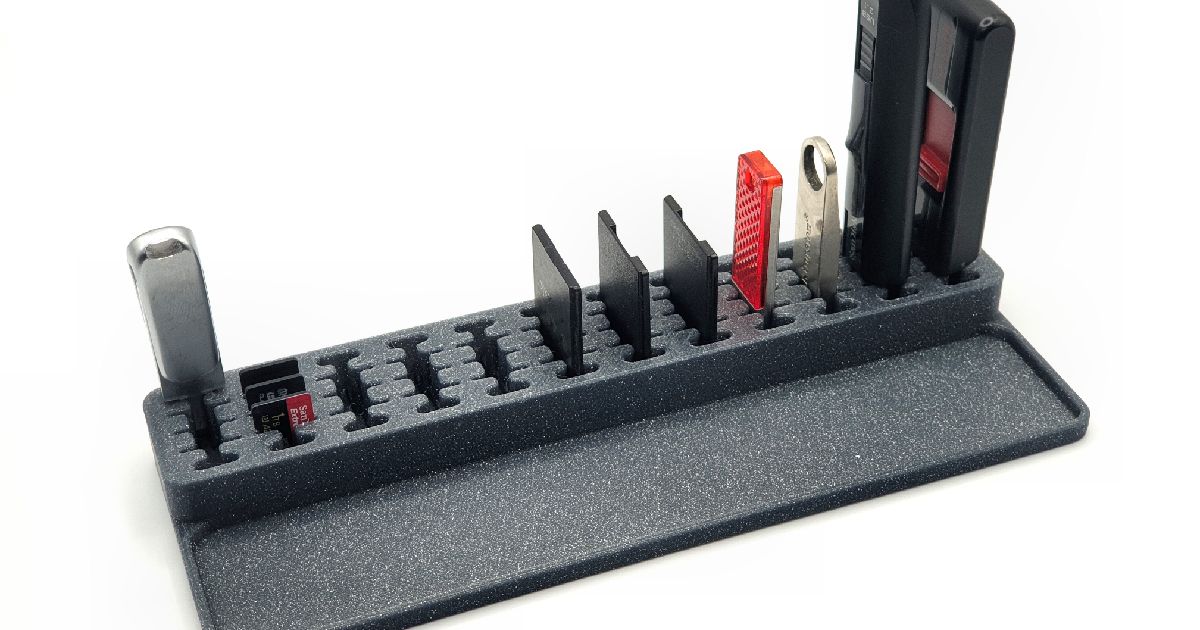 Desktop Multi Store Tech Organiser - 4 Sizes by CADScott | Download ...