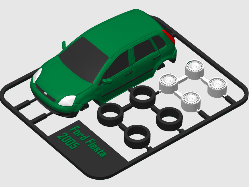 Ford Fiesta 2005 kit card by Jerryie | Download free STL model ...