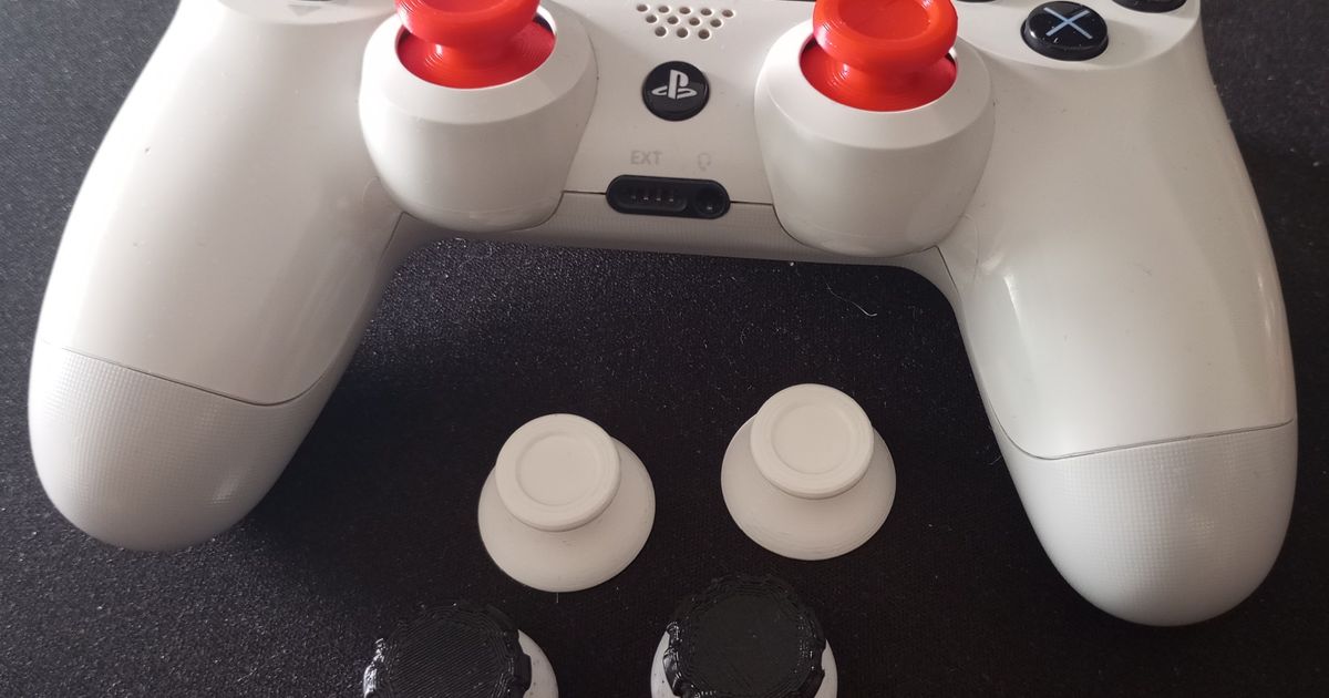 PS4 Controller Thumbstick replacement with flex cap by Stef an ...