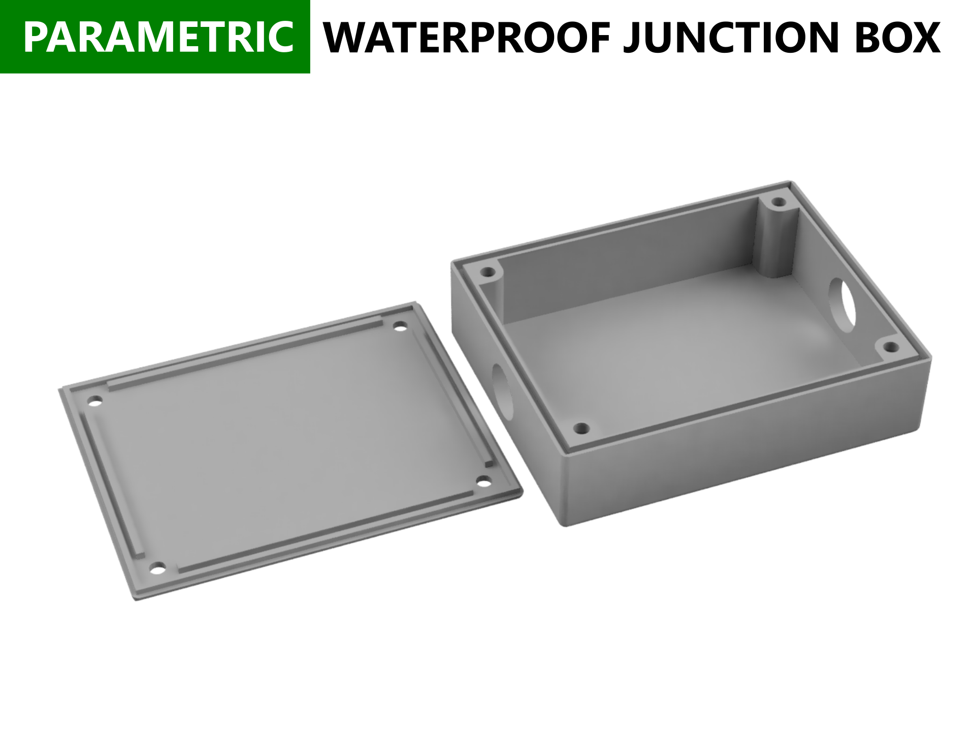 Waterproof Junction Box v1 by 🏆 SnaKKo | Download free STL model ...
