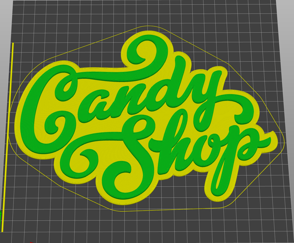 Dual Color CandyShop Wall Art by 34BLT | Download free STL model ...