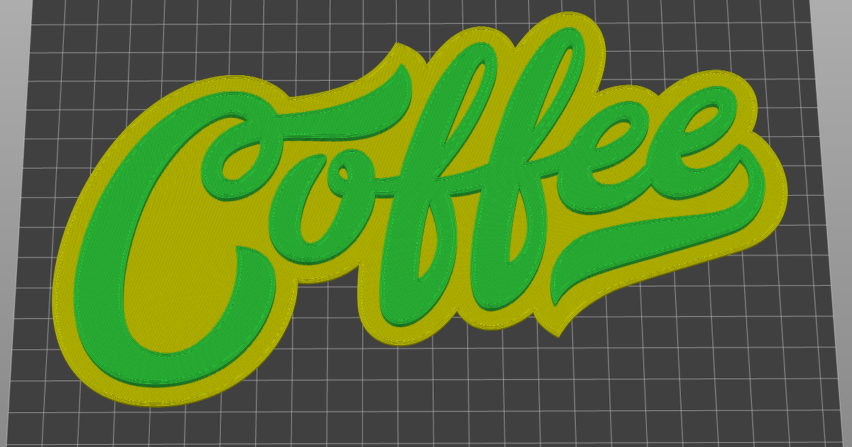 Dual Color Coffee Wall Art by 34BLT | Download free STL model ...
