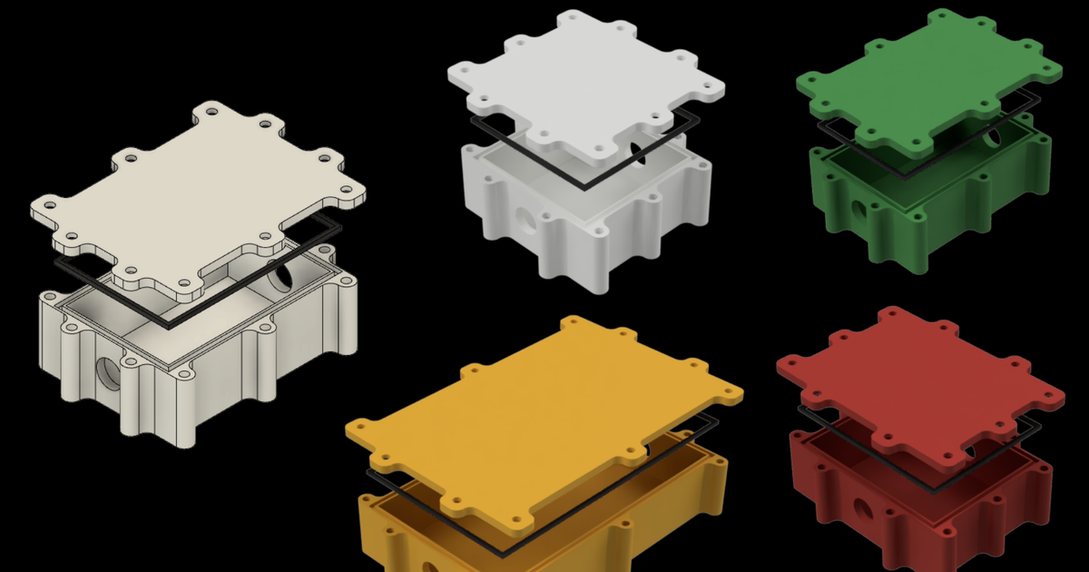 Parametric Waterproof Junction Box by SnaKKo | Download free STL model | Printables.com