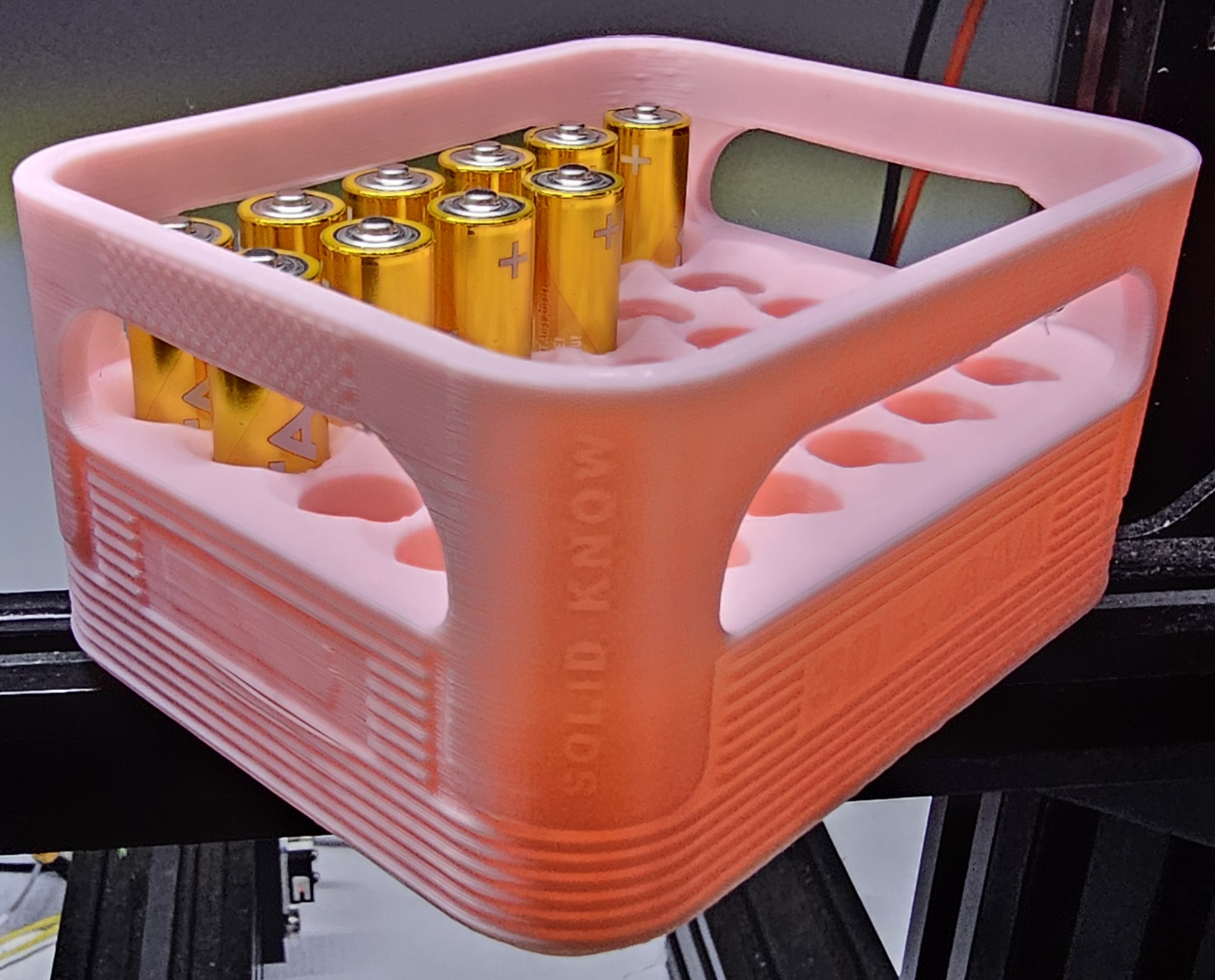 Battery box AAA Stackable (Veltins beer crate design) by SolidKnow ...