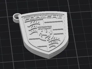 Porsche keychain by 8ight | Download free STL model | Printables.com