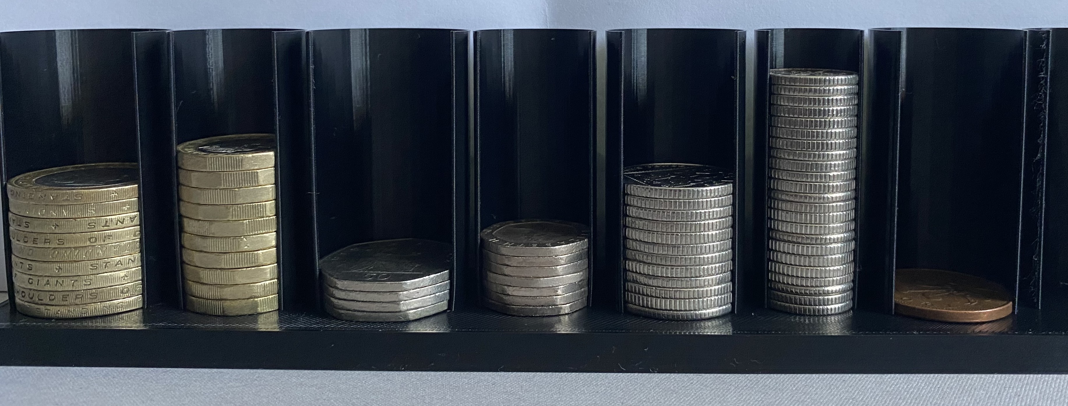 UK Coin Organiser by Mystic | Download free STL model | Printables.com
