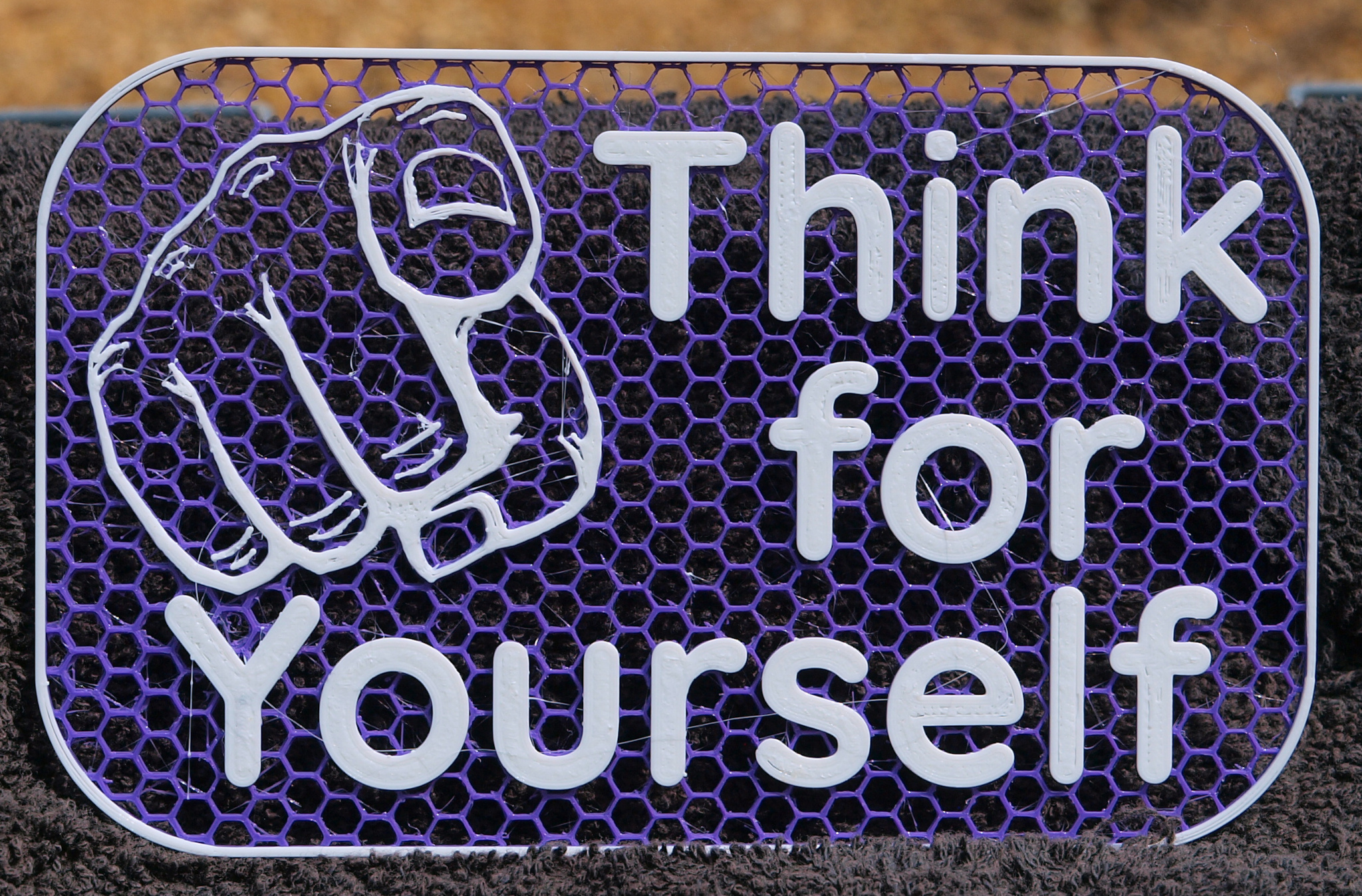 Think for Yourself sign by h2odragon | Download free STL model ...