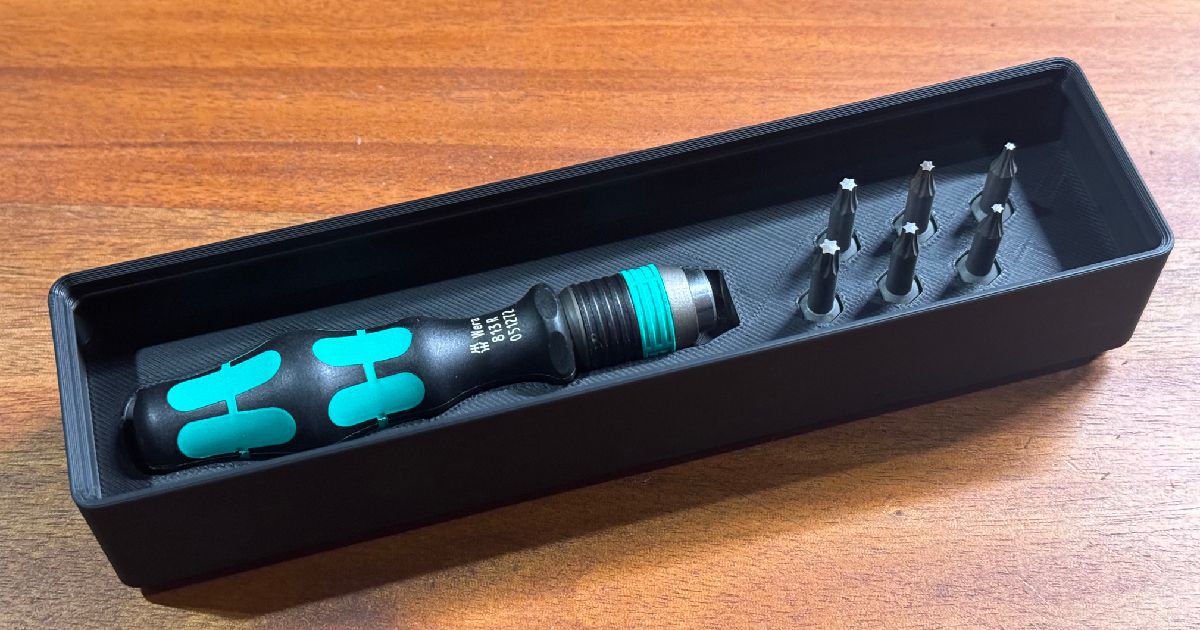 Wera 813R Torx Set Storage Bin by nargalzius | Download free STL model | Printables.com
