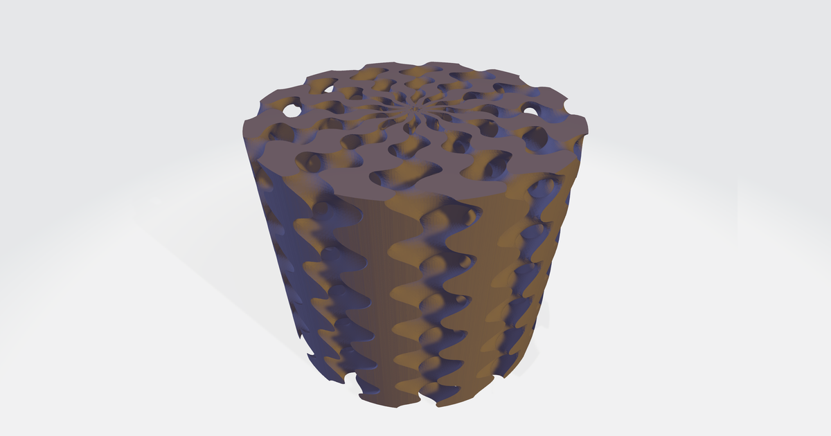 Cylindrical Gyroid by mikan | Download free STL model | Printables.com