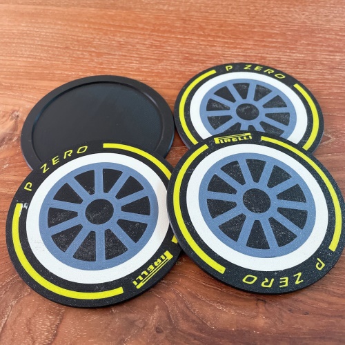 F1 Pirelli 18" Tire Coasters Pzero and Cinturato by BASt | Download ...