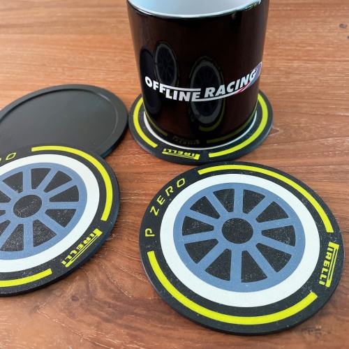 F1 Pirelli 18" Tire Coasters Pzero and Cinturato by BASt | Download ...