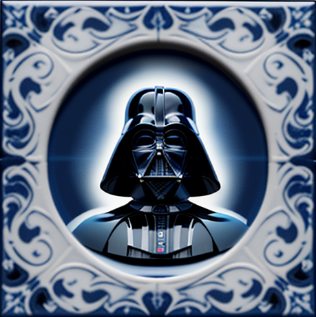 "Delfts Blue" Darth Vader filament painting by Pepijn van Vliet ...