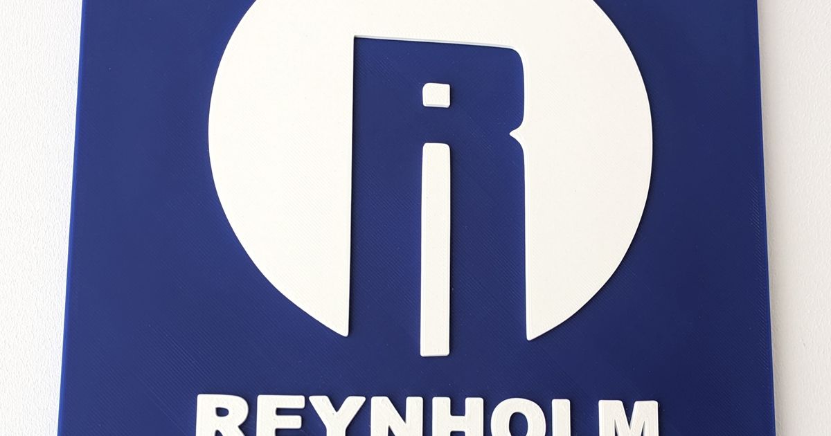 IT Crowd - Reynholm Industries -Sign by flazer | Download free STL ...