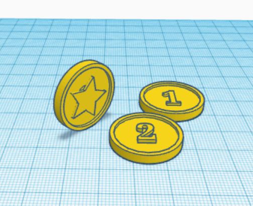 coins 1,2,3 star by SourSalmon | Download free STL model | Printables.com