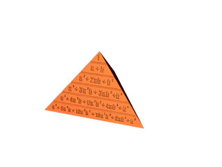 Pascal's triangle and Newton's binomial by Bibbosik | Download free STL ...