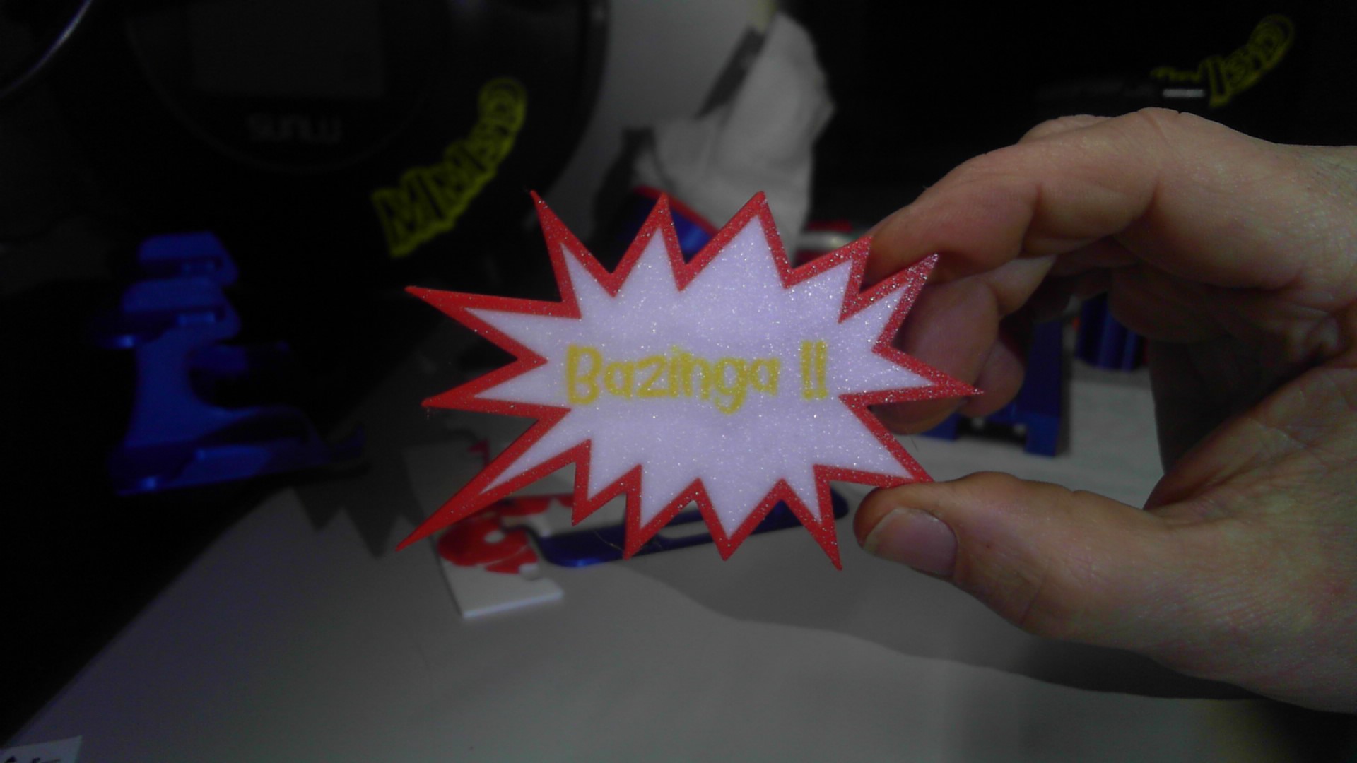 Bazinga Magnet Speech Bubble refrigeratormagnet by michele MM3D ...