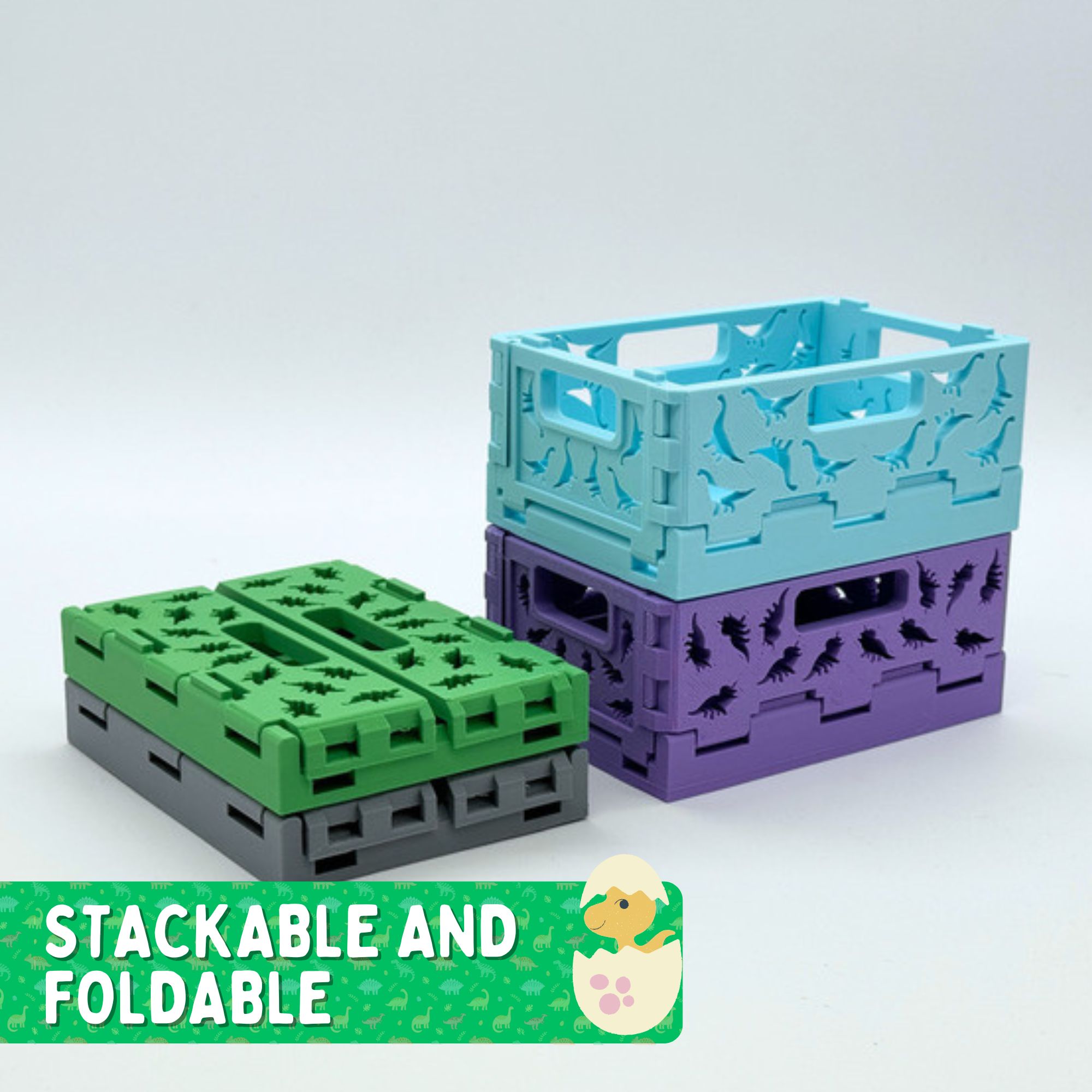 3D Printable Dino Crates (4 Different Variations) by Brandon Santana ...