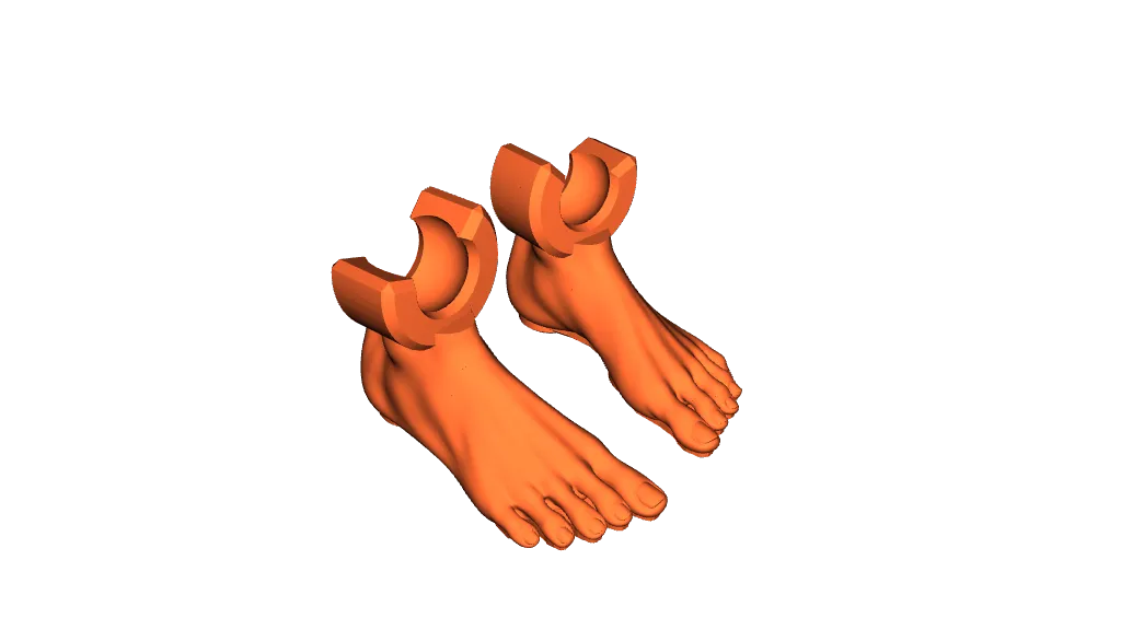 Human feet for Dummy 13/Lucky 13 by Power Jojo | Download free STL ...