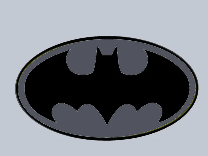 2D Art Project Solidworks- Batman Logo by Sameera | Download free STL ...