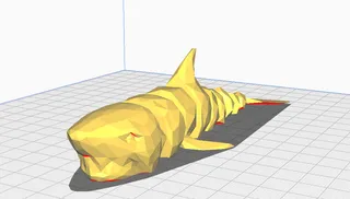 Low Poly Shark by RookieCreator | Download free STL model | Printables.com