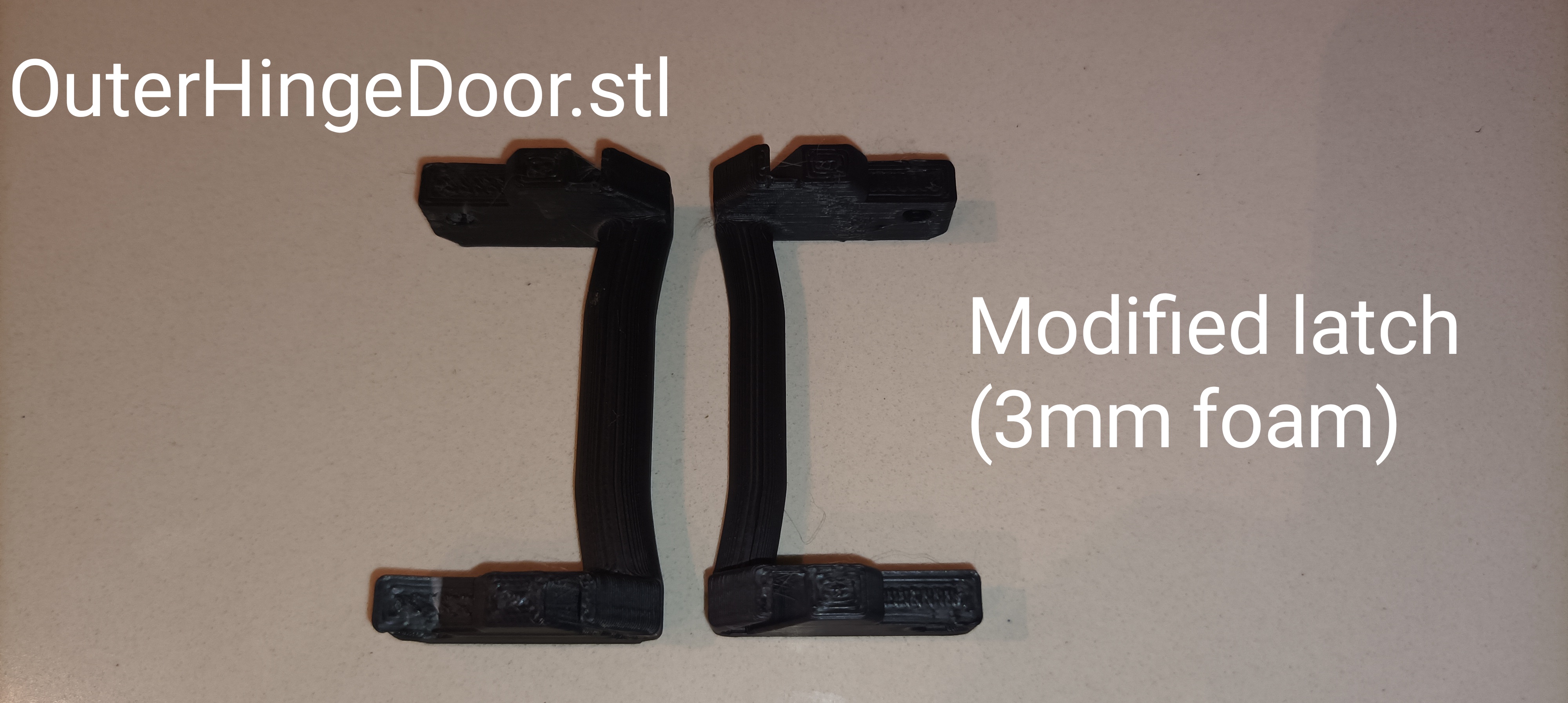 Strong Snap Latch hinge (loose fit) by Derik | Download free STL model ...