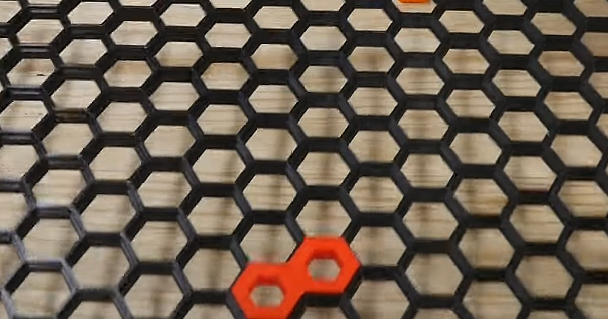 Bigger Hexagon Peg board by luca rios | Download free STL model ...