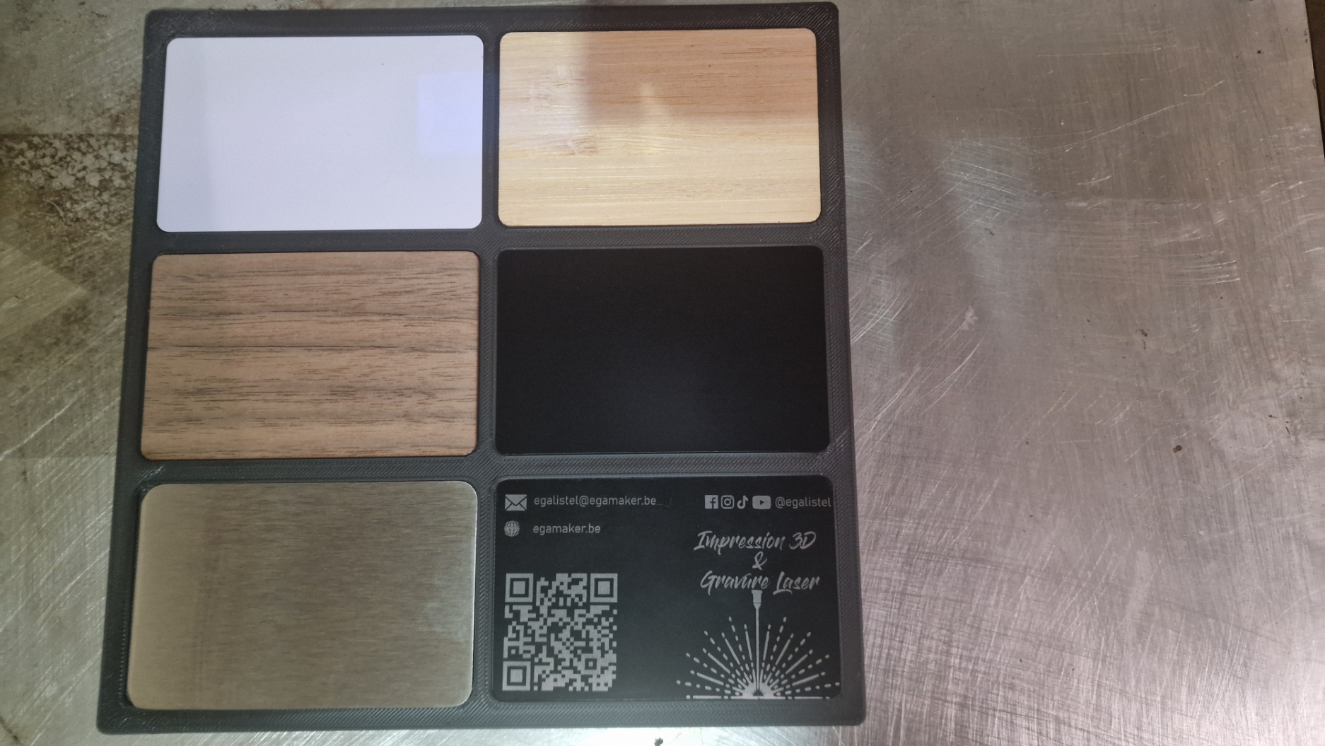 business card holder by Les impressions D'ega | Download free STL model ...