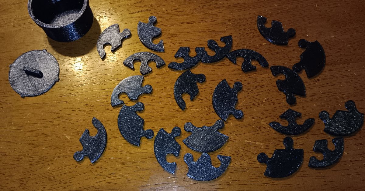 Disk Puzzle with Optional Twist-Lock Box by Paul Callahan | Download ...