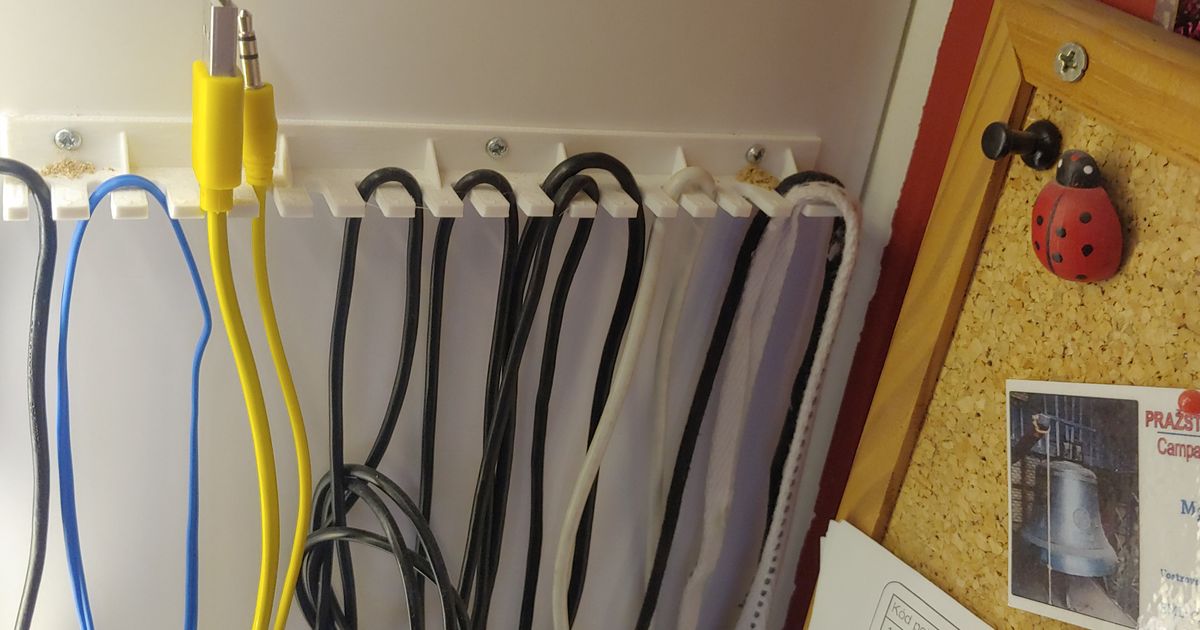 Rack for Cable Storage by golem | Download free STL model | Printables.com