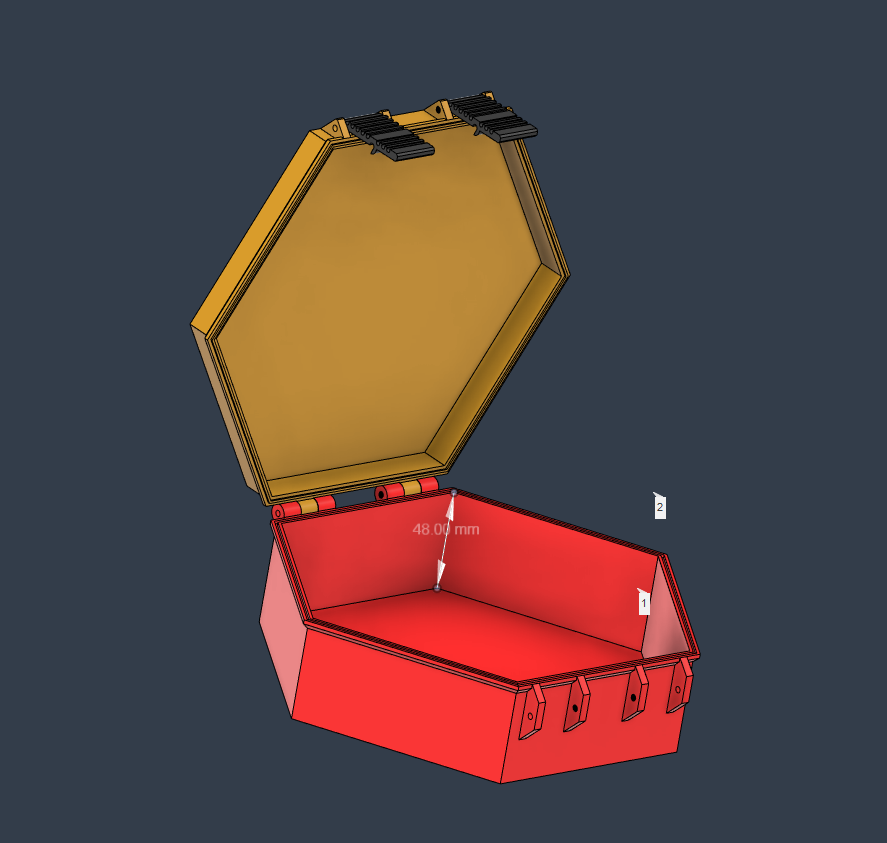 Closable box with clips and rubber seal. by George75 | Download free ...