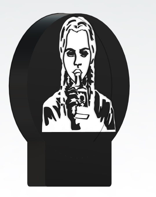 Light box Mercredi by AS3D | Download free STL model | Printables.com