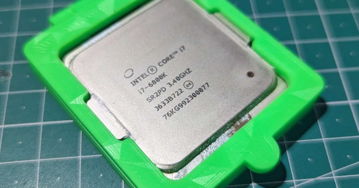 Intel CPU Protector Case LGA2011 by 5tuff | Download free STL model ...