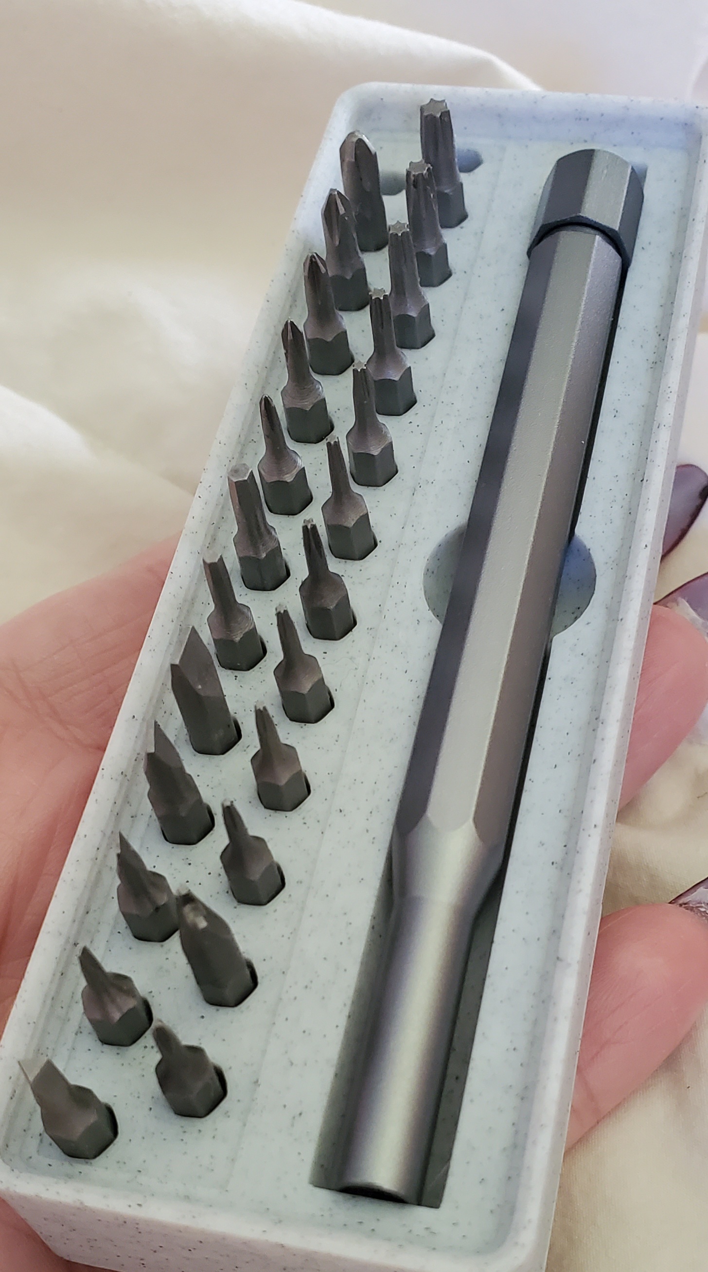 Gridfinity Manual Precision Screwdriver with 26 Bits Holder 3x1x3 ...