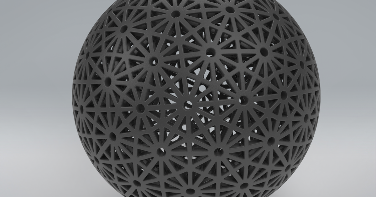 Crazy 3D lattice ball by PartyLime | Download free STL model ...