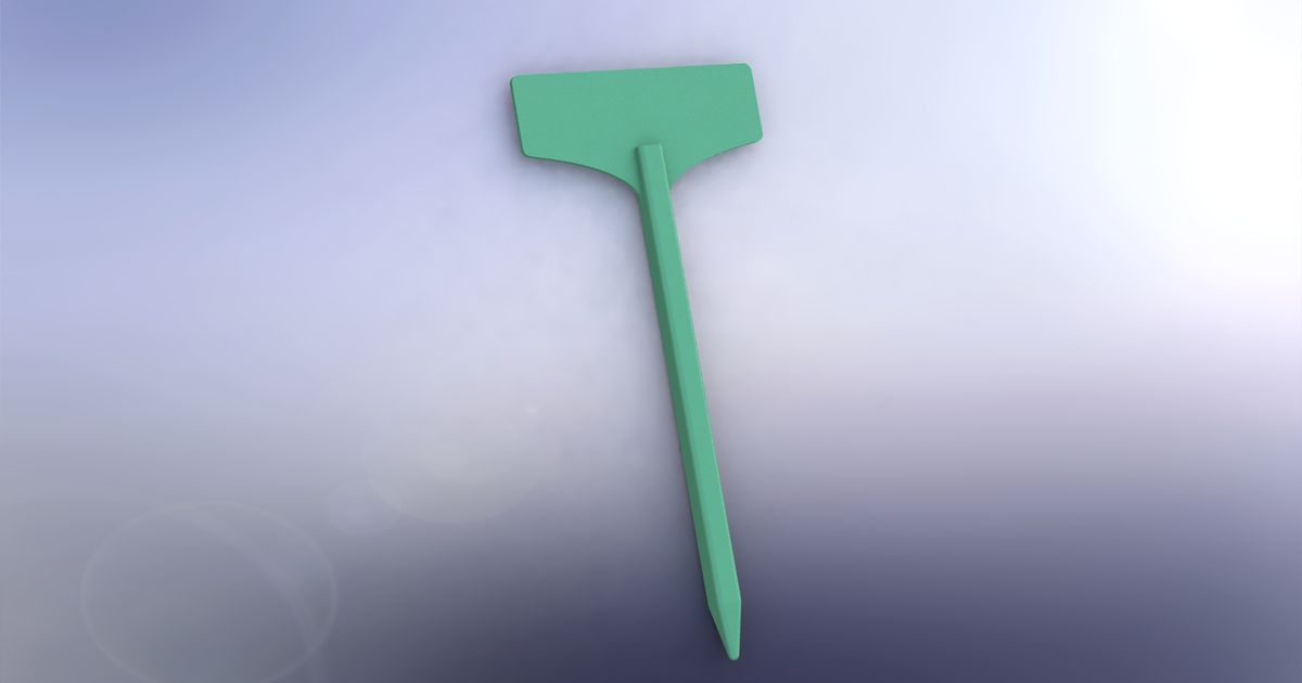 Customizable Garden Label by SocinPower | Download free STL model ...