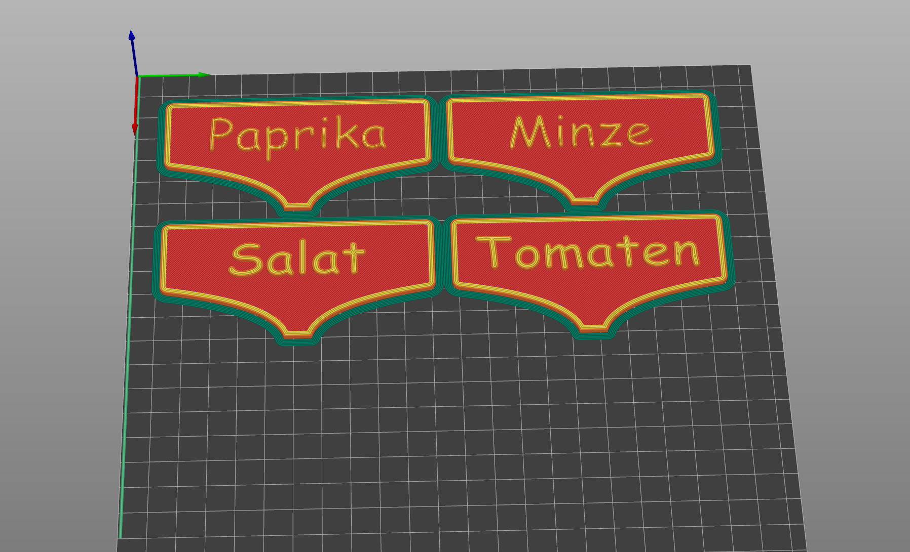 Customizable Garden Label by SocinPower | Download free STL model ...
