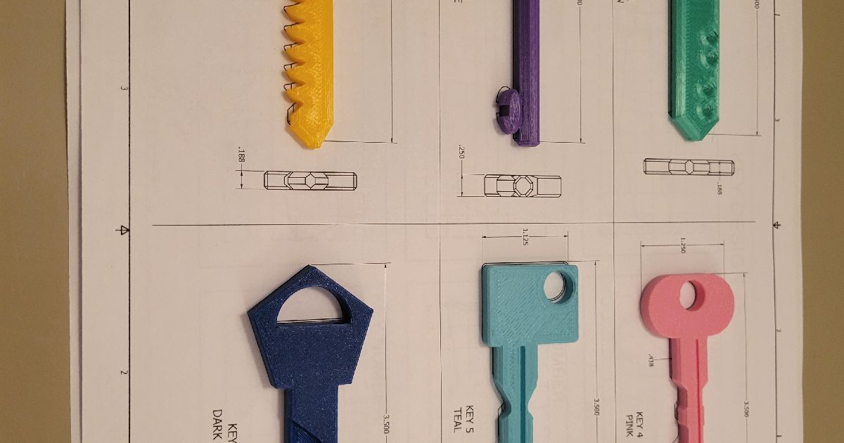 Key- Kid's Toy by Crafter64 | Download free STL model | Printables.com