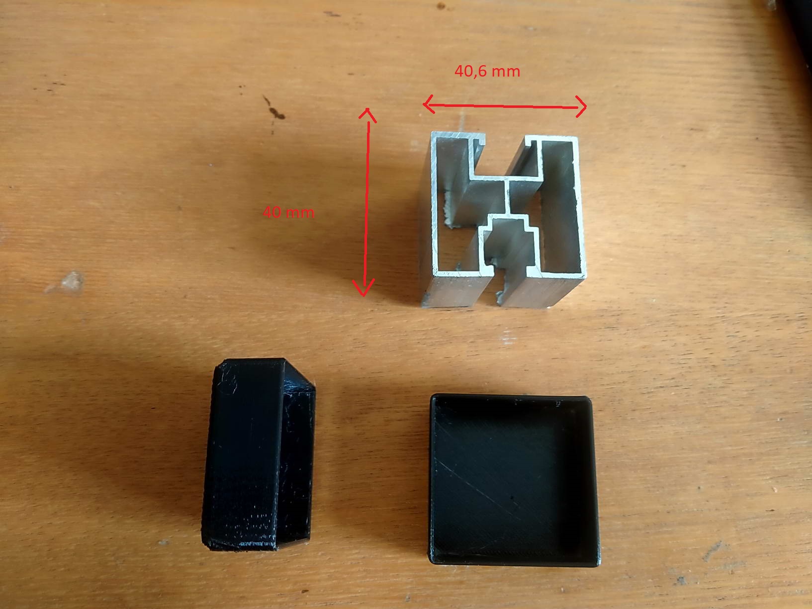 End Cap Cover Solar Rail PV Profile For Profile 40x40mm (krytka na AL ...