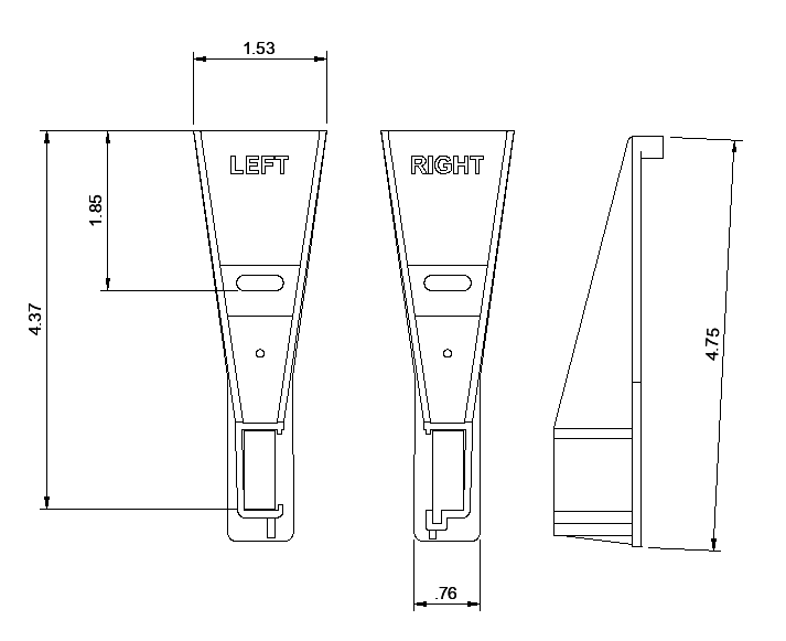 Hanging Drawer Rail Bracket by Turborave | Download free STL model ...