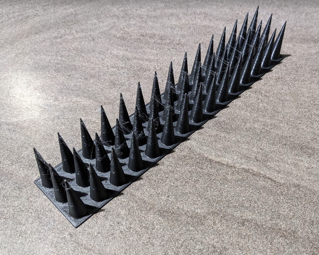Bird spikes for balcony by OpenTheSauce | Download free STL model ...