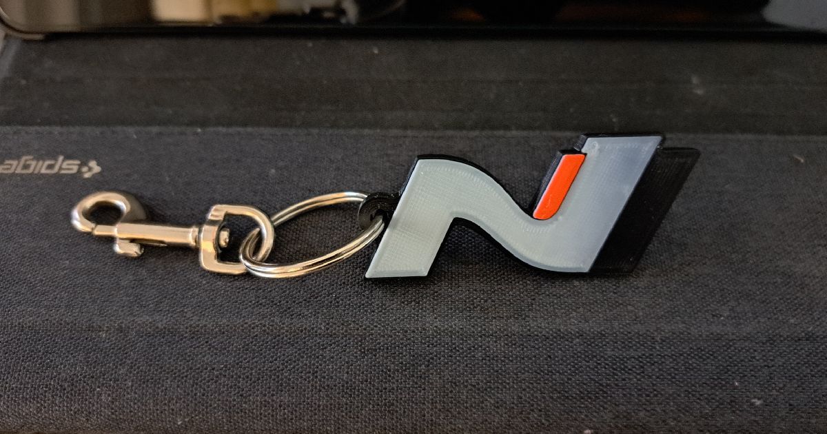 Hyundai N keychain by Dizzy | Download free STL model | Printables.com