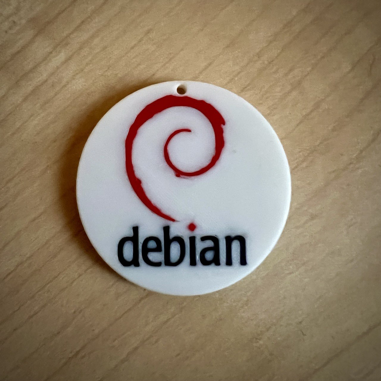 Debian distro logo key chain. by florinux | Download free STL model ...