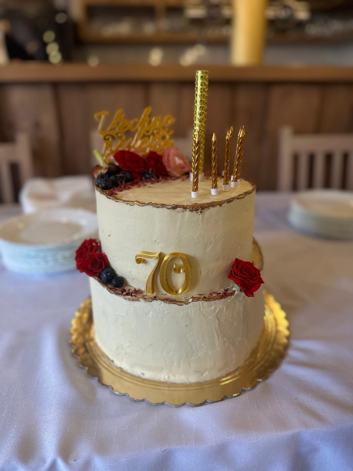 cake topper - 70 years side / zapichovátko 70 let bok dortu by vojtas ...