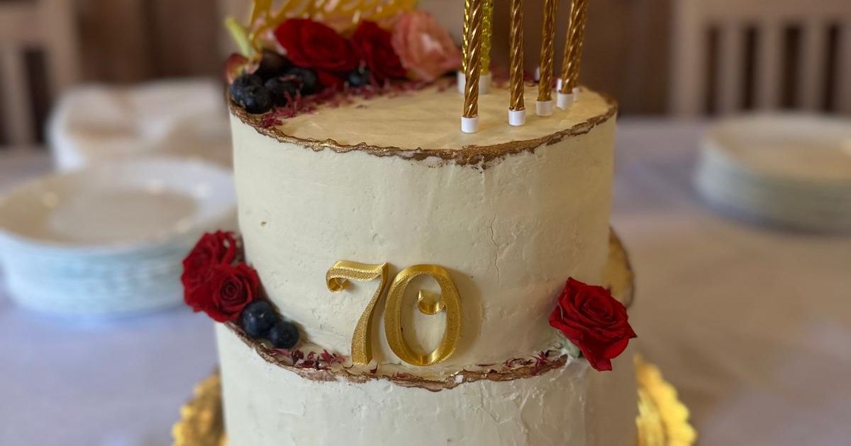 cake topper - 70 years side / zapichovátko 70 let bok dortu by vojtas ...